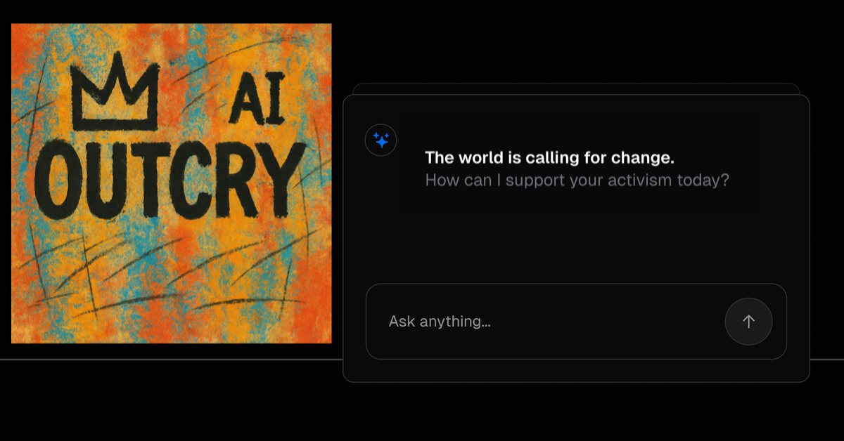 Outcry — AI Activist, AI Protest and AI Social Movement Creator