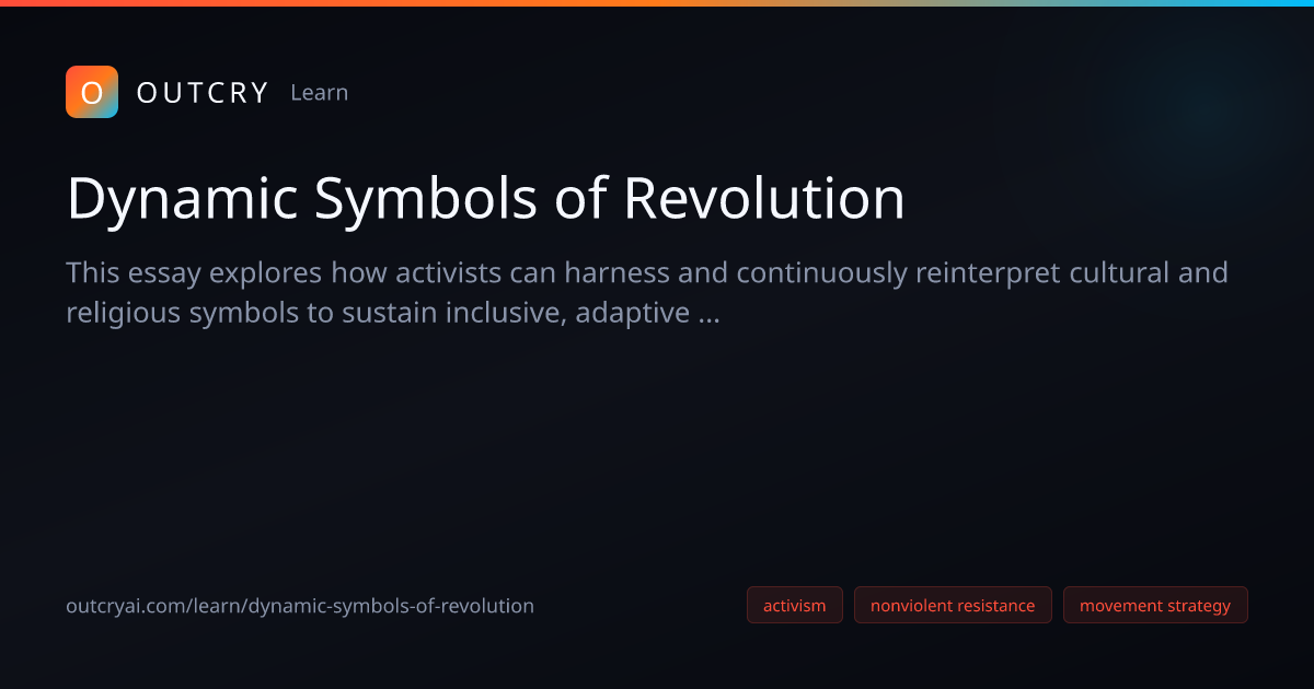 Dynamic Symbols of Revolution - Outcry AI